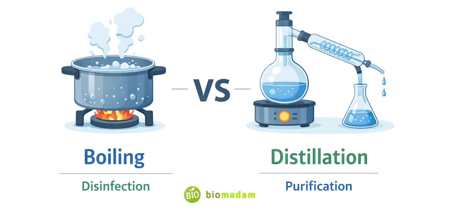 Difference Between Boiled and Distilled Water (Scientific Comparison)
